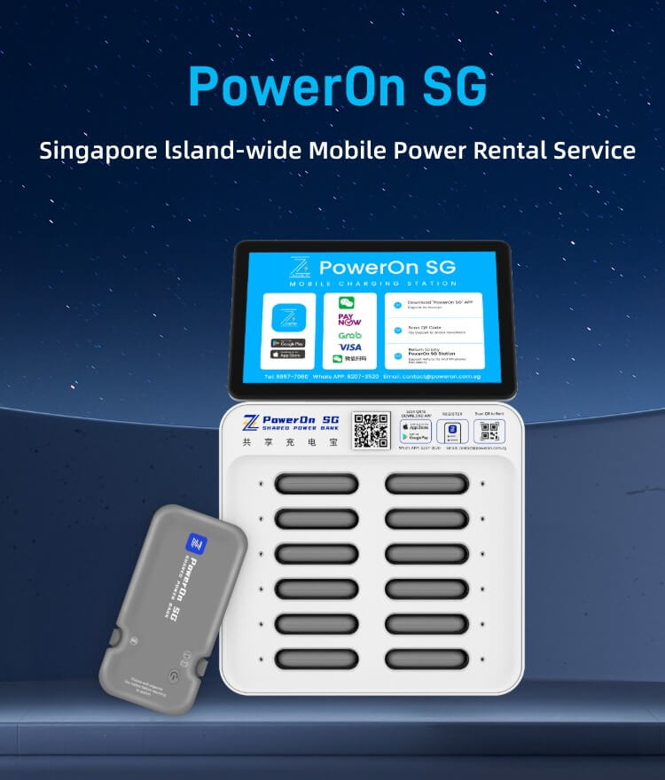 Mobile Portable Charging Station Rental | Shared PowerBank | PowerOn SG